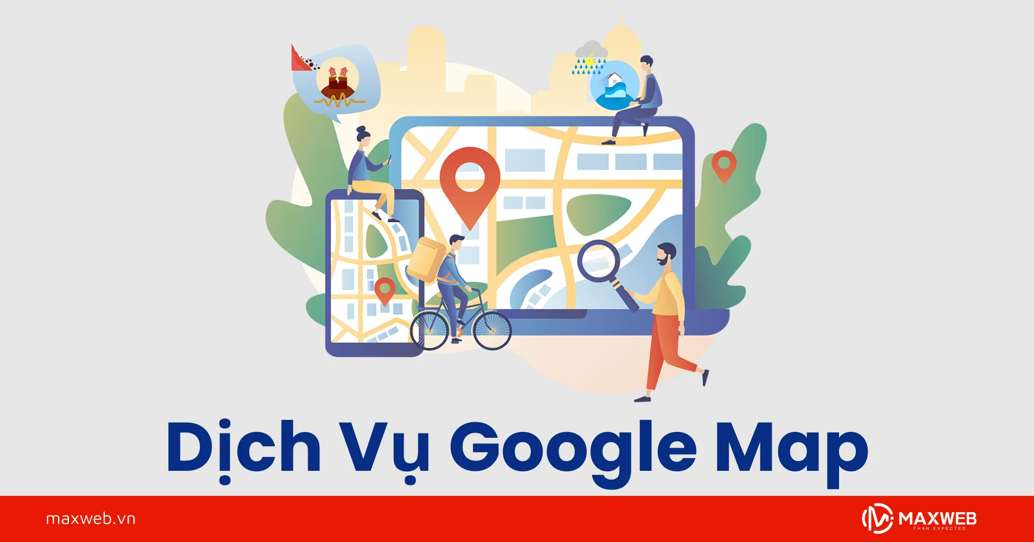 Dịch vụ Google Map: Xác minh - Review 5 sao - SEO Map