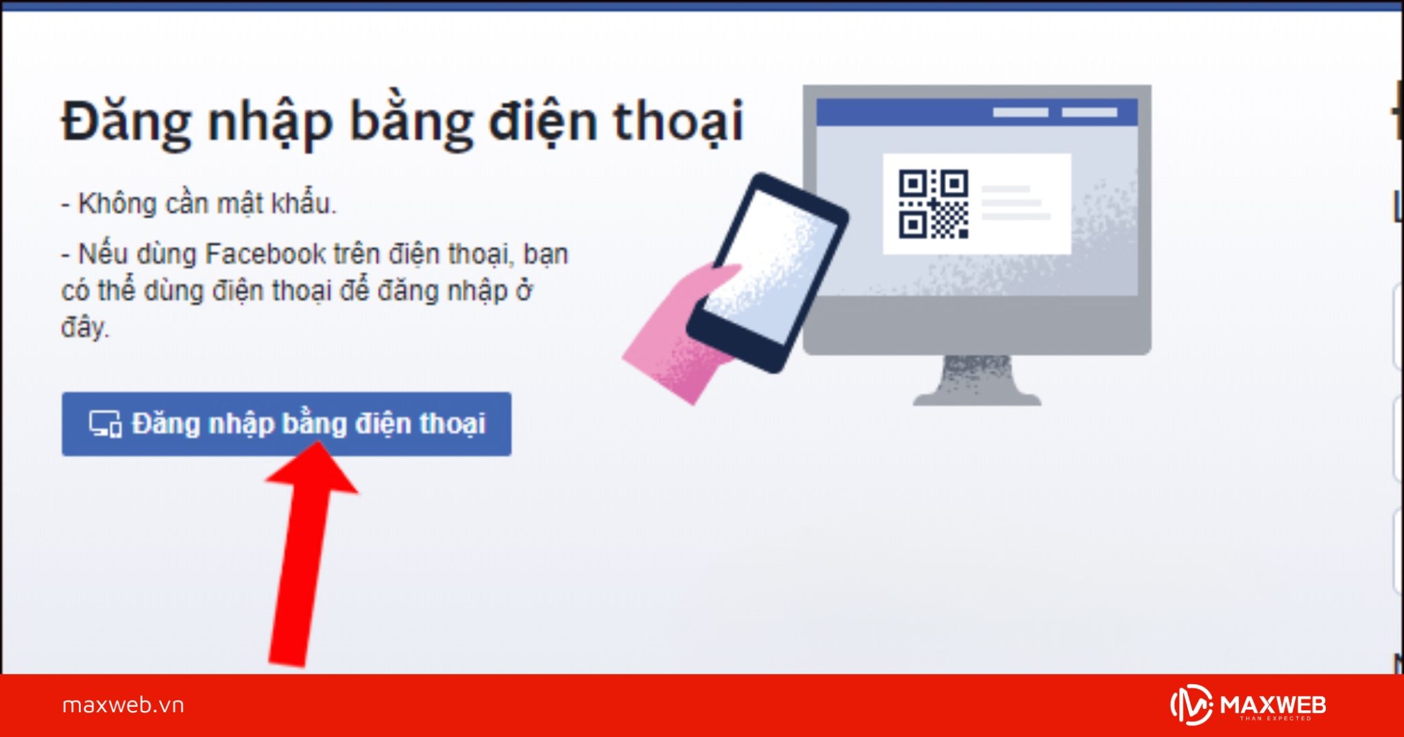 Hướng dẫn cách đăng nhập Facebook bằng mã QR chi tiết